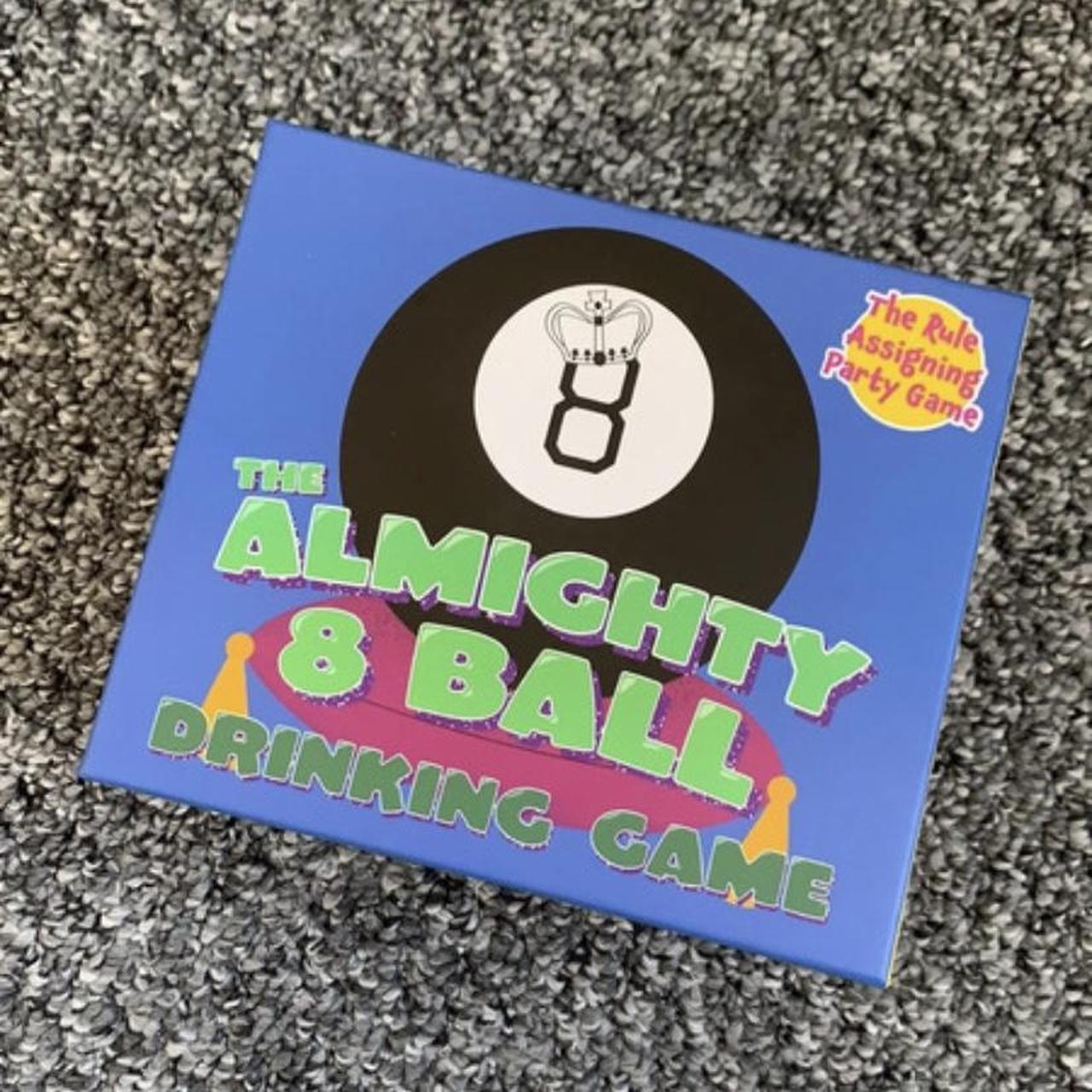 Almighty magic 8 ball drinking game. Box opened but... - Depop