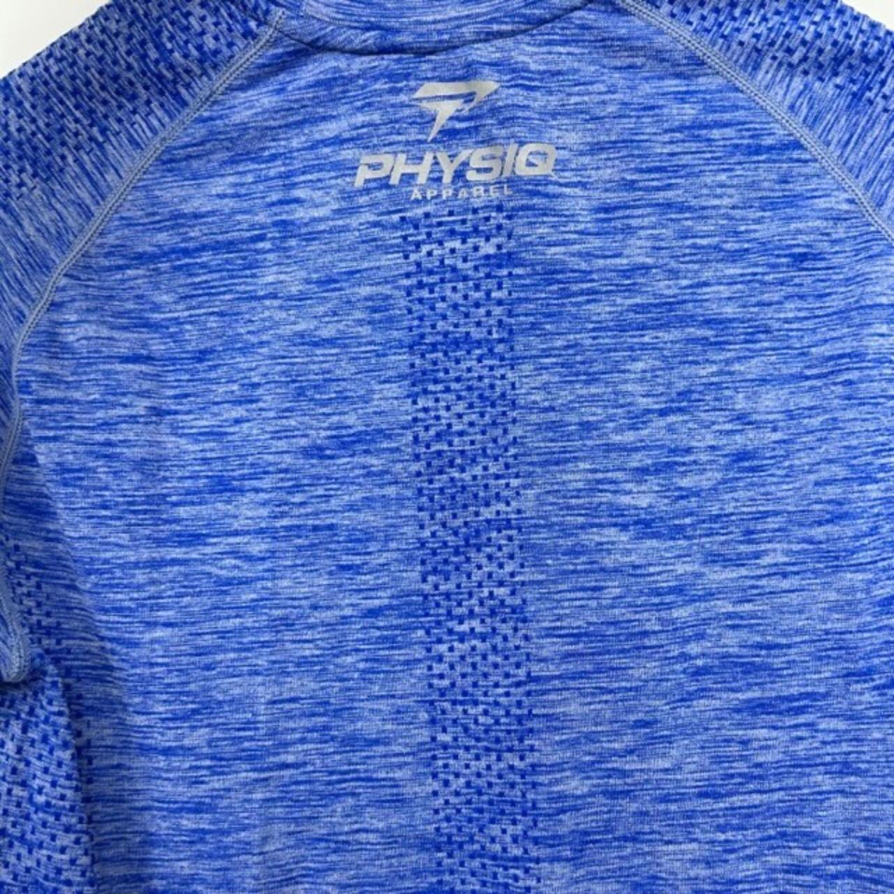 Men's PHYSiQ APPAREL blue workout sports t-shirt.... - Depop