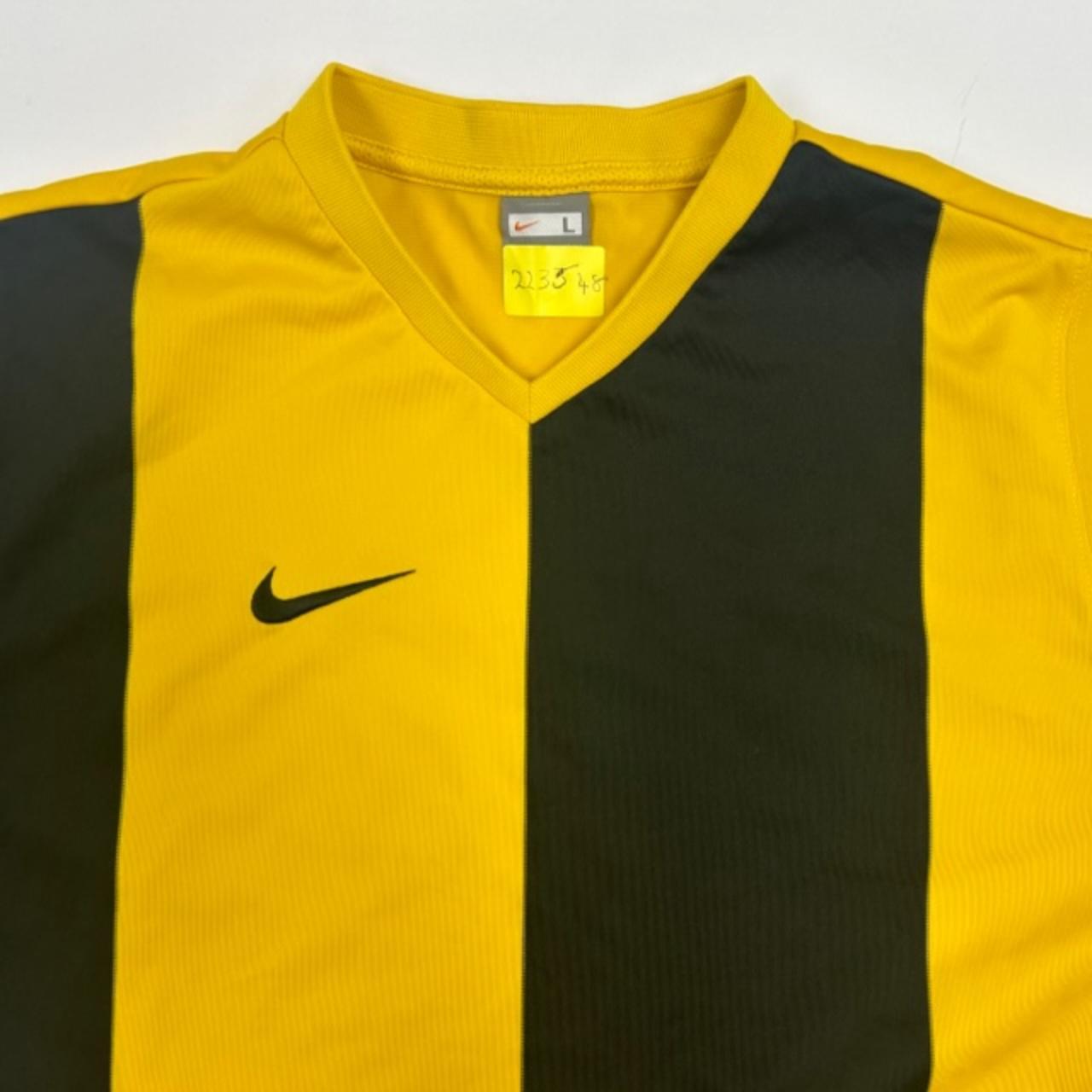 large black and yellow Nike football top #football... - Depop