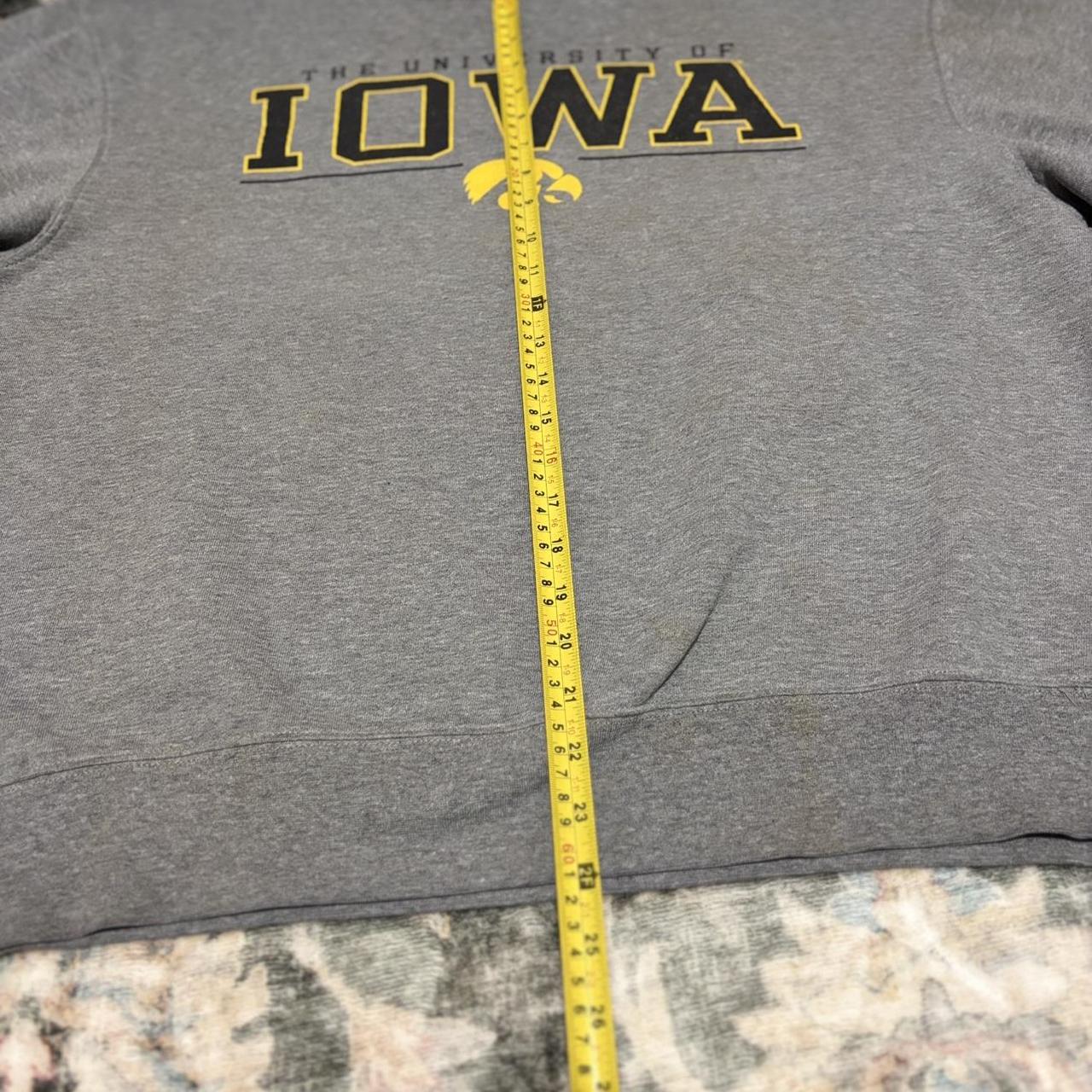 Vintage Grey University of Iowa crewneck sweatshirt... - Depop