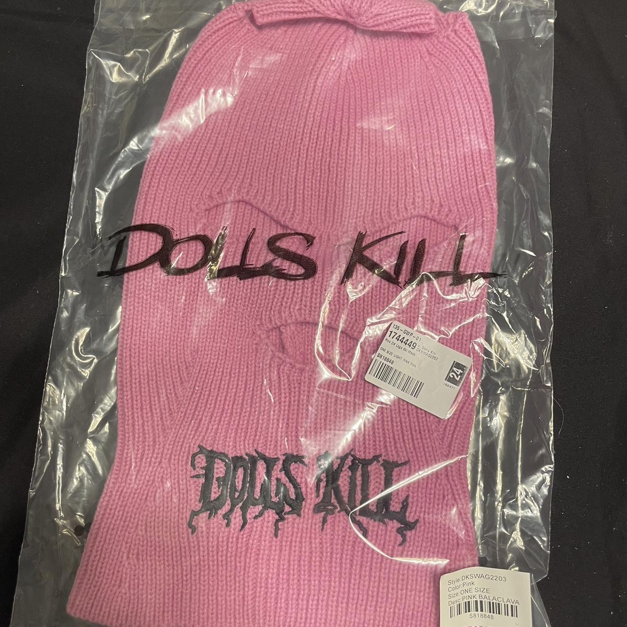 Dollskill limited edition pink logo ski mask Eye... - Depop