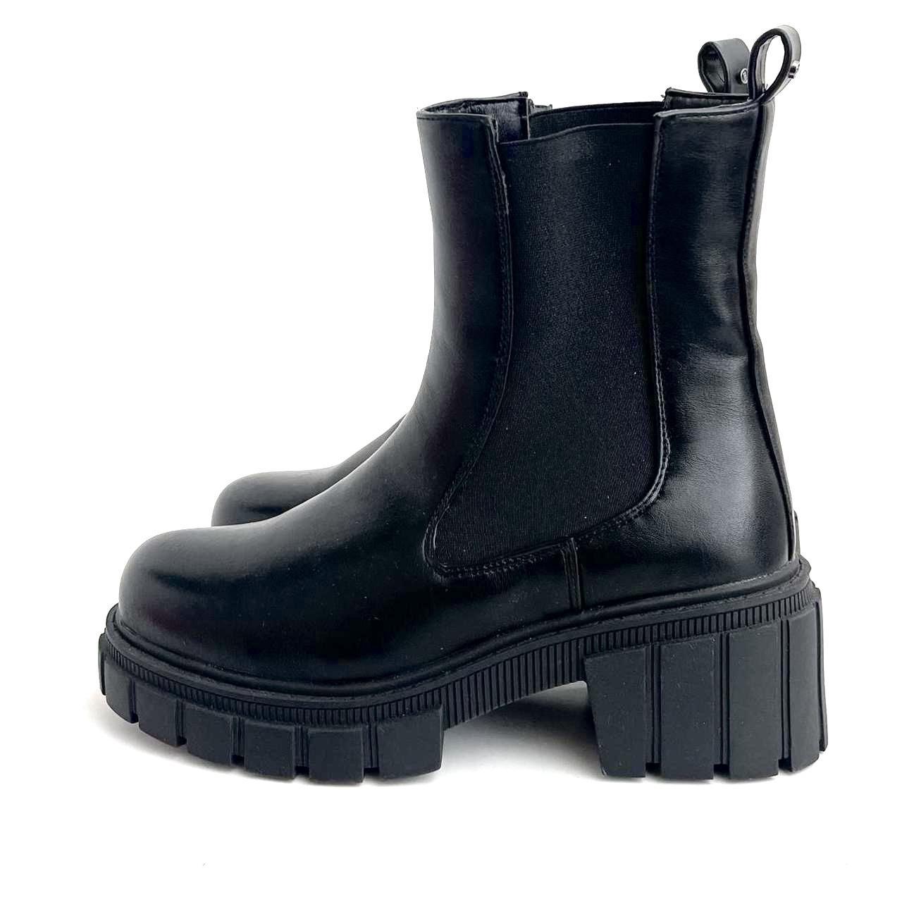 French connection leather combat boots - rubber... - Depop