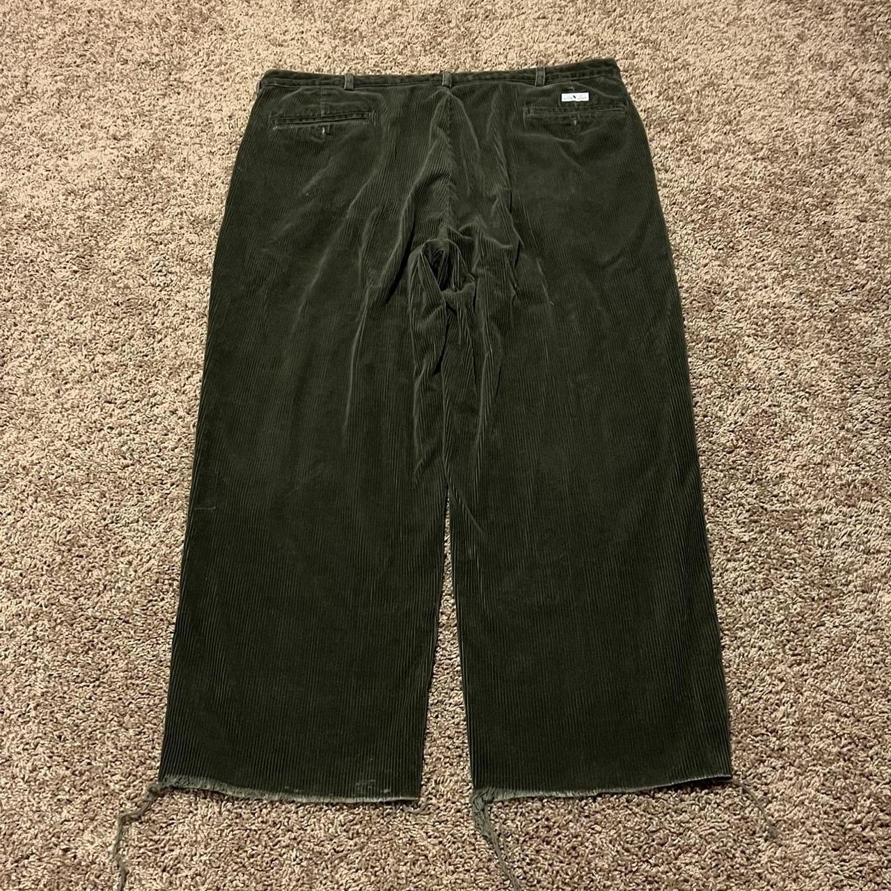 Baggy olive green Ralph Lauren corduroy pants very... - Depop