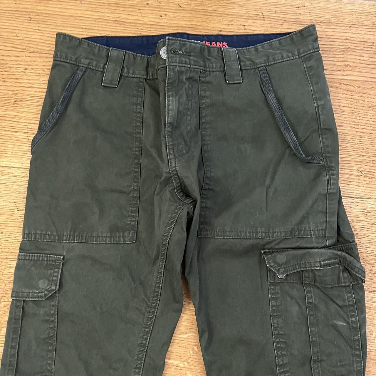 Tommy Hilfiger Khaki Cargo Pants - Depop