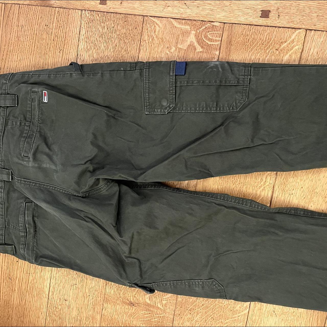 Tommy Hilfiger Khaki Cargo Pants - Depop