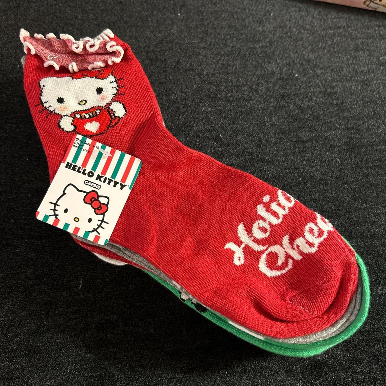 Hello Kitty Holiday Socks - 5 different pairs... - Depop