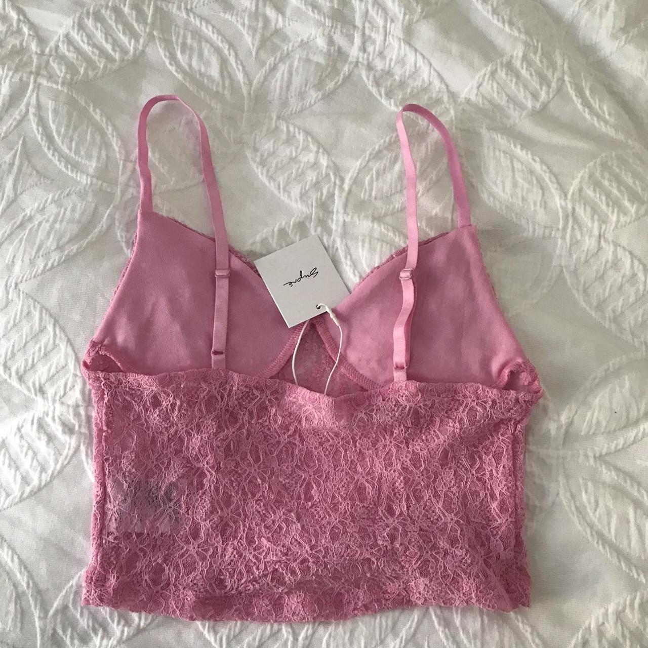 gorgeous pink supre top - brand new - bought for $25... - Depop