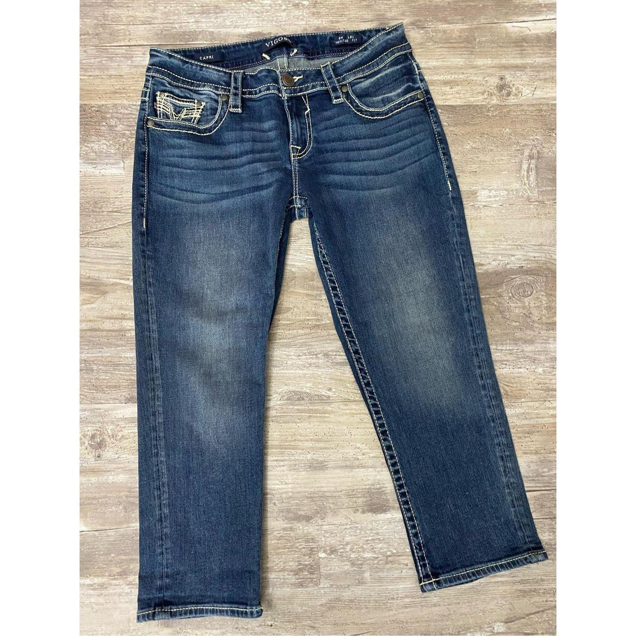 Vigoss Capri Jeans Heritage Fit Stretch Cropped... - Depop