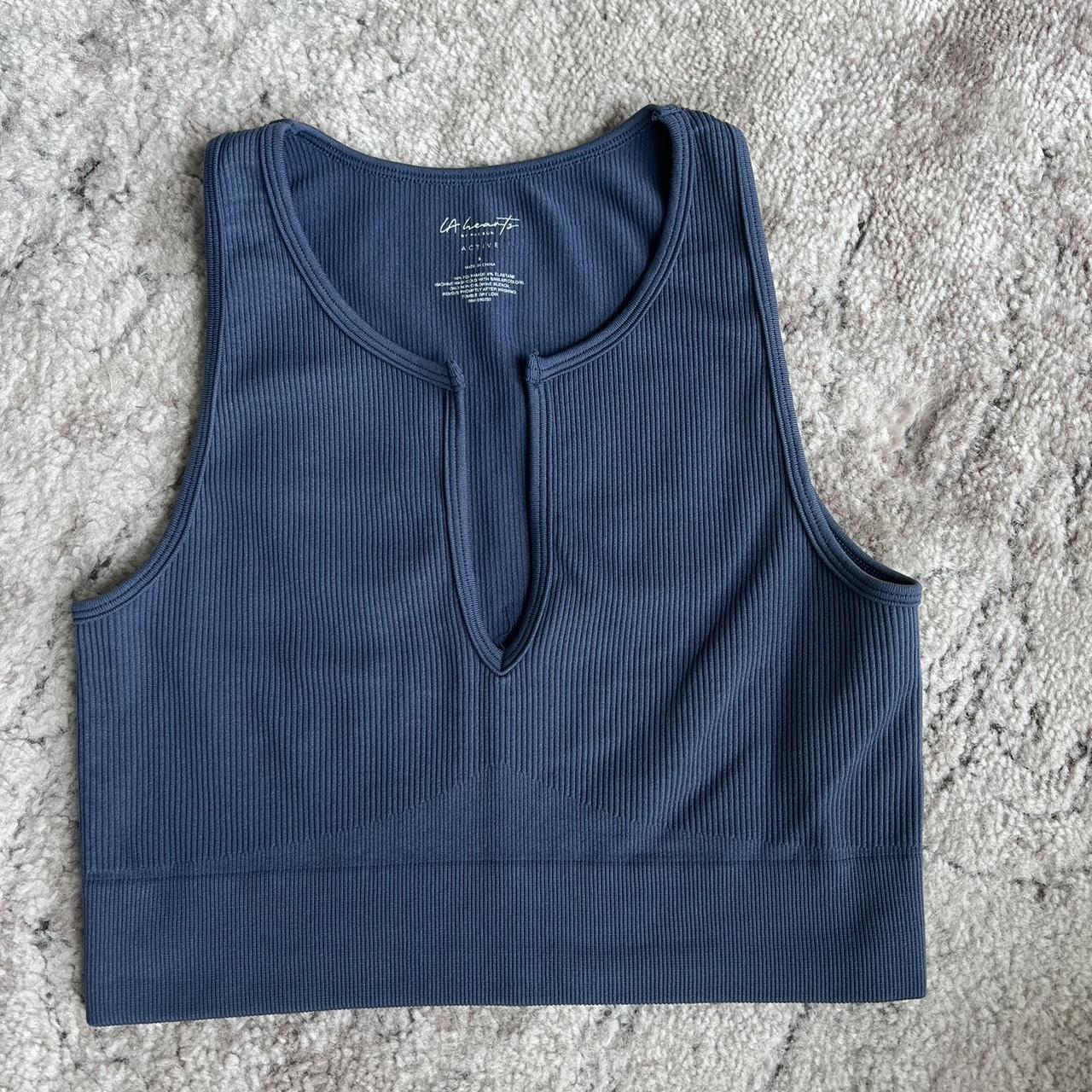 PacSun Women's Blue and Navy Vest | Depop