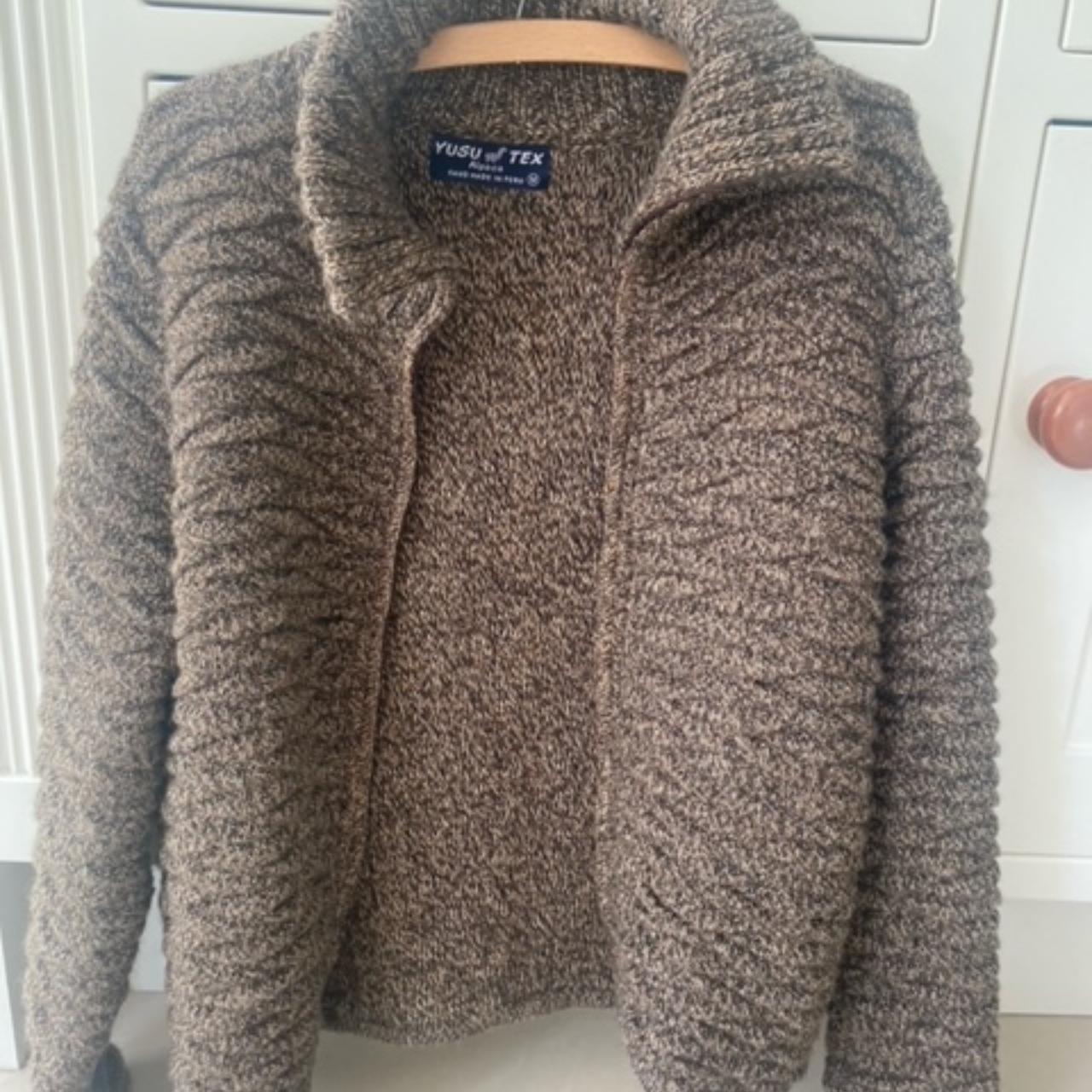 Handmade vintage Peruvian alpaca fur jacket size... - Depop