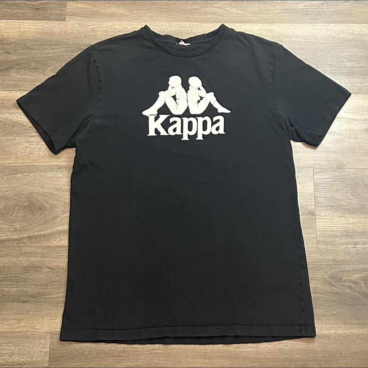 Kappa Men's Black T-shirt | Depop