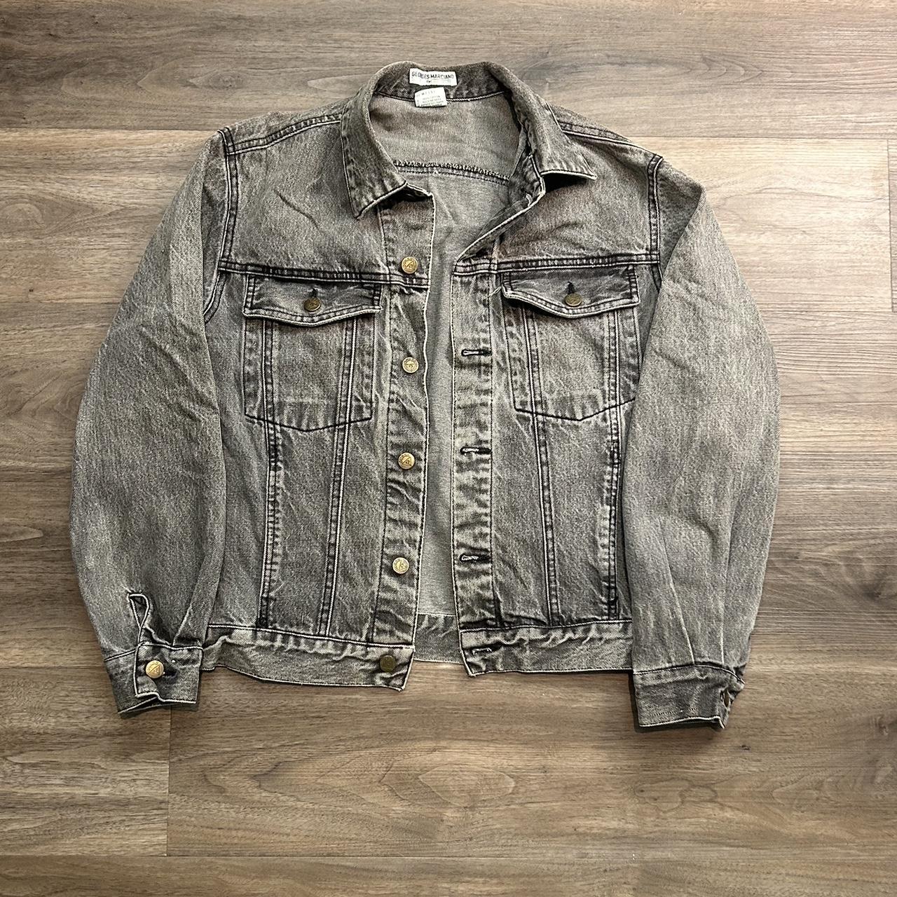 Vintage 90’s Guess Made in USA Dark Wash Black Grey... - Depop