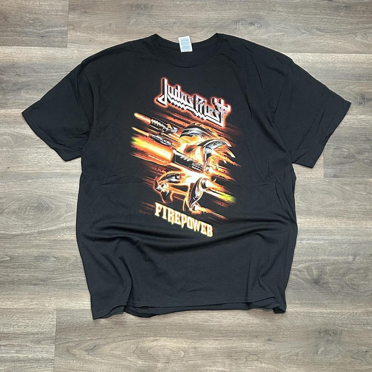 2000’s Judas Priest Firepower Tour Band T Shirt... - Depop
