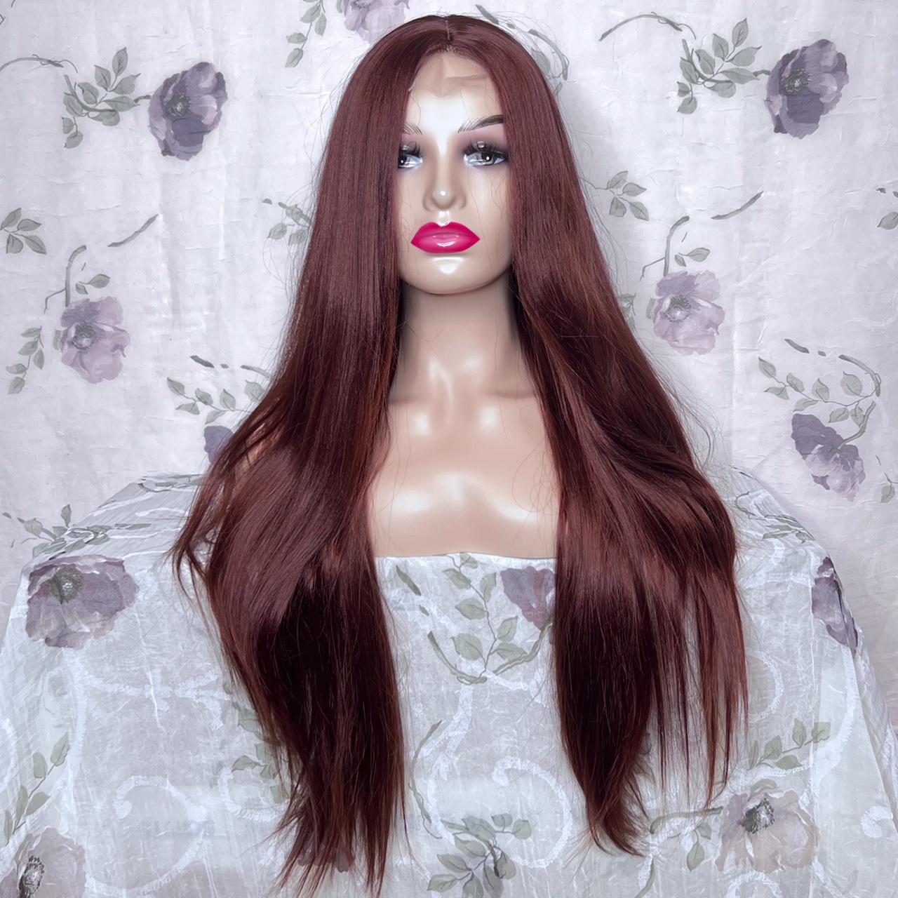 Chestnut Brown Lace Front Wig > Approx 30” > Center... | Depop