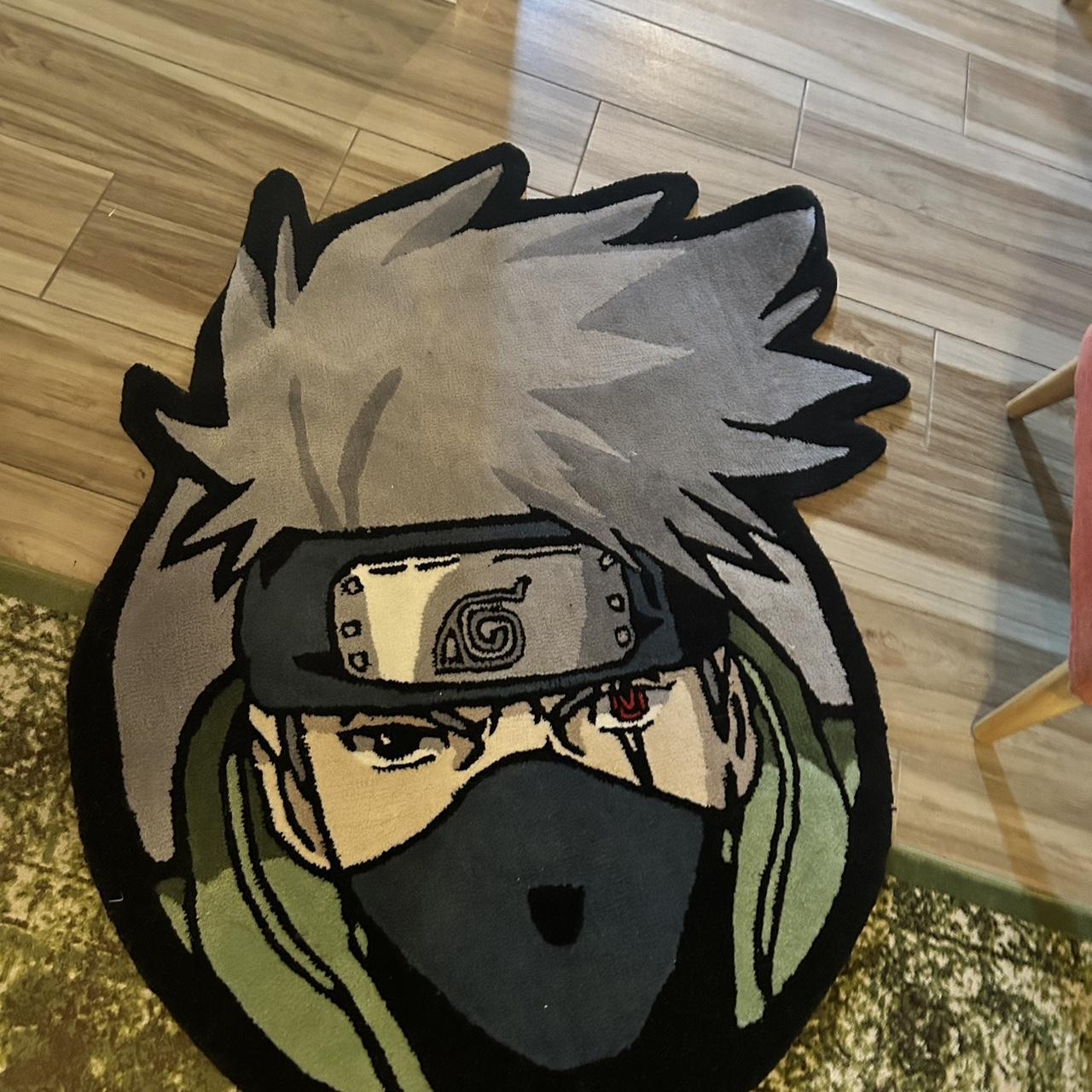 Hypeland x naruto rug kakashi very gently used great... - Depop