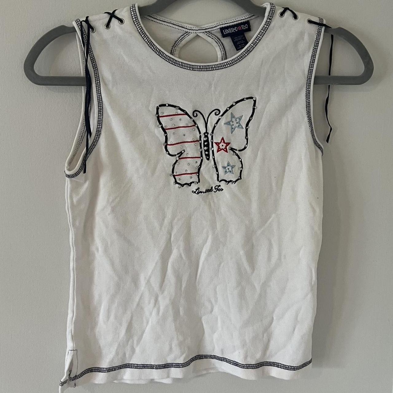 Limited Too Women's White Vest | Depop