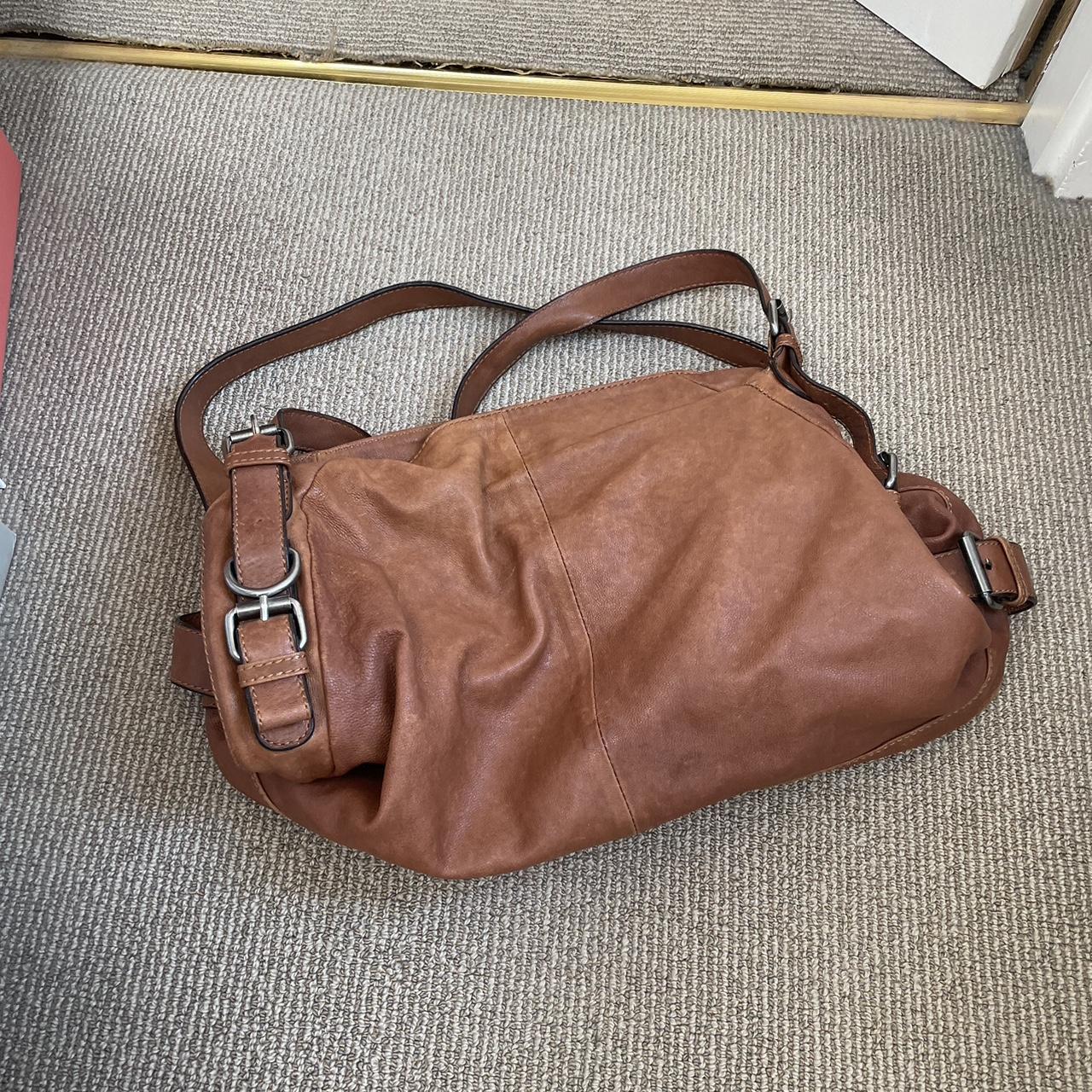 Gorgeous Boden tan leather shoulder bag. Lovely soft... - Depop