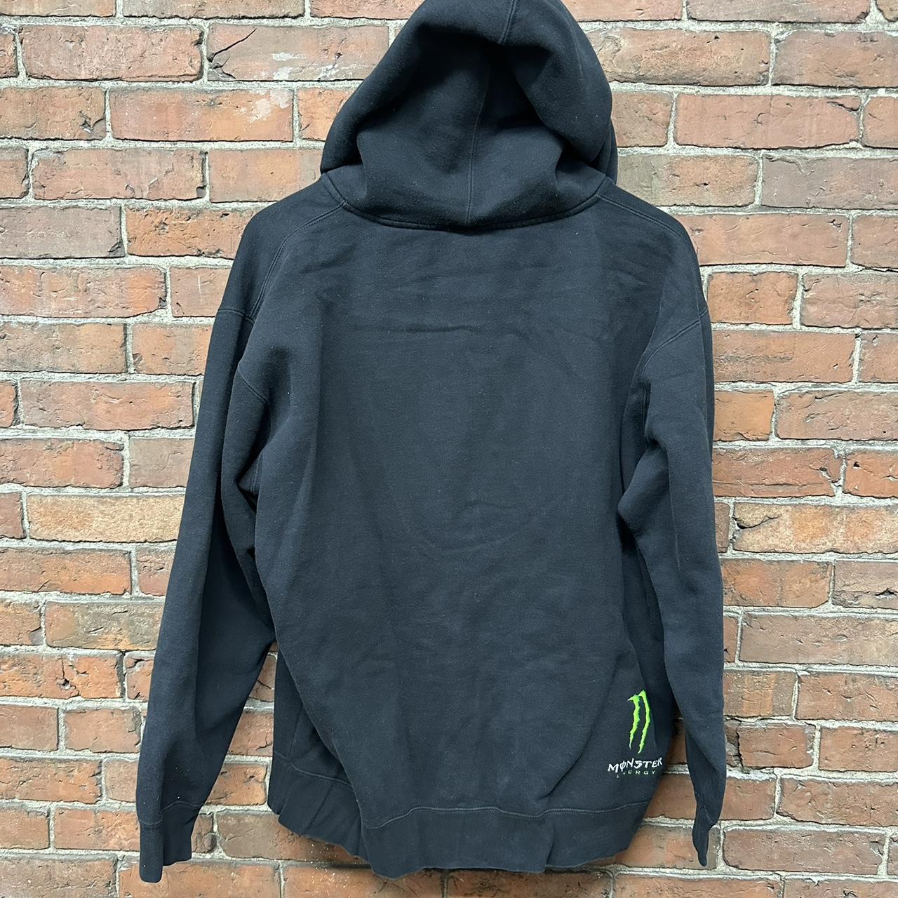 Black Monster Energy zip up hoodie #skater - Depop