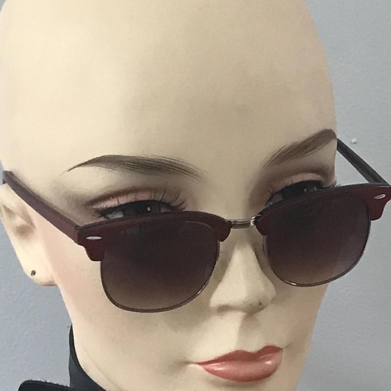 RED FRAME SUNGLASSES super cute red framed glasses... - Depop