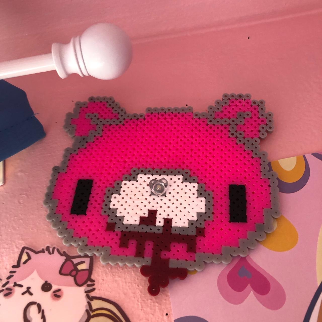 Handmade gloomy bear perler that I made :) #perler... - Depop