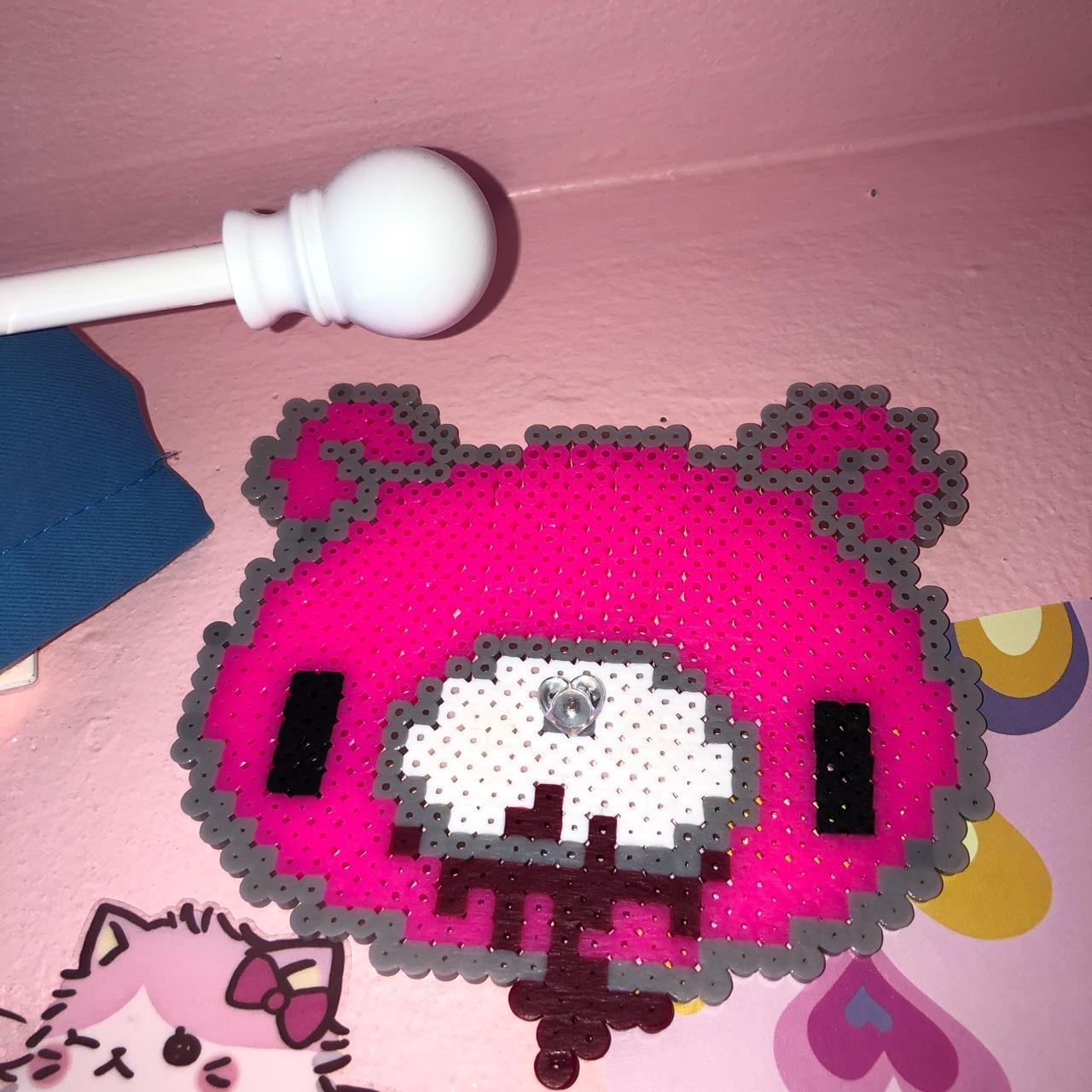 Handmade gloomy bear perler that I made :) #perler... - Depop