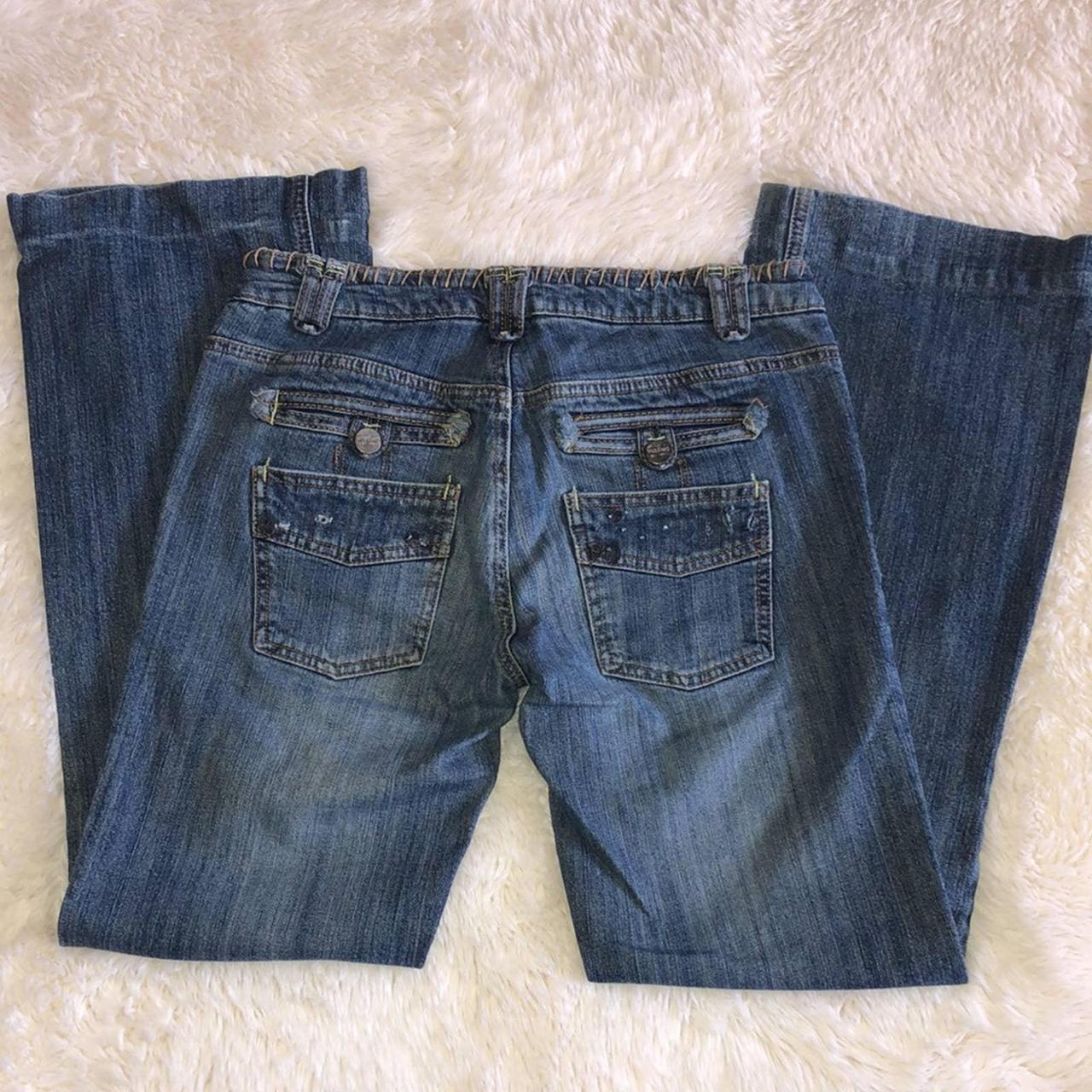 Mossimo Denim SIZE 7 COOL POCKETS, see pics Bootcut... - Depop