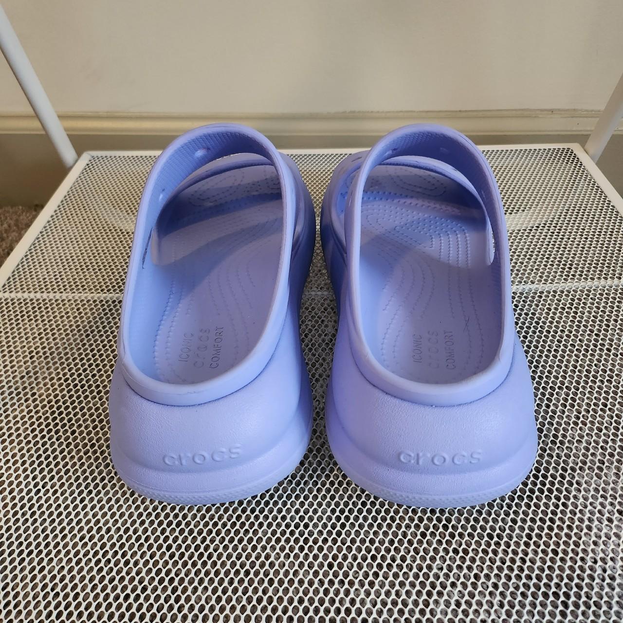 Crocs Women's Purple and Blue | Depop