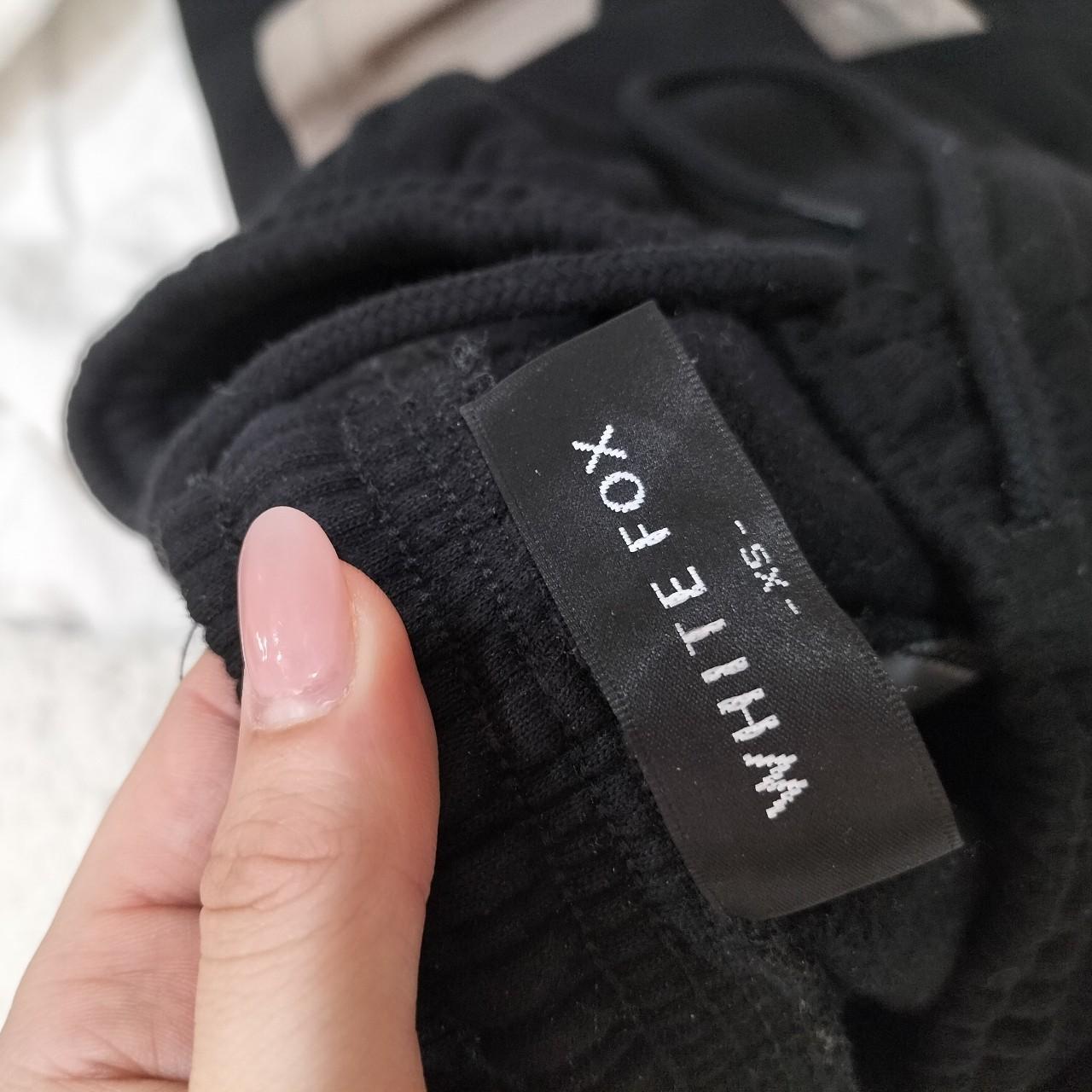 Black white fox trackies size xs - Depop