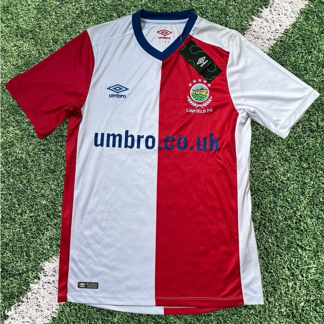 Linfield FC Football Shirt BNWT Umbro 2019/20 Away... - Depop