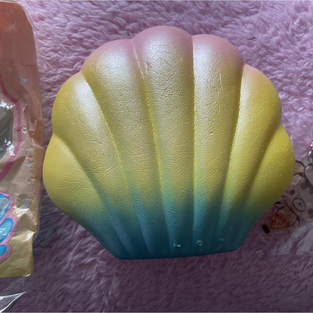Creamiicandy yummiibear mermaid seashell squishy •... - Depop