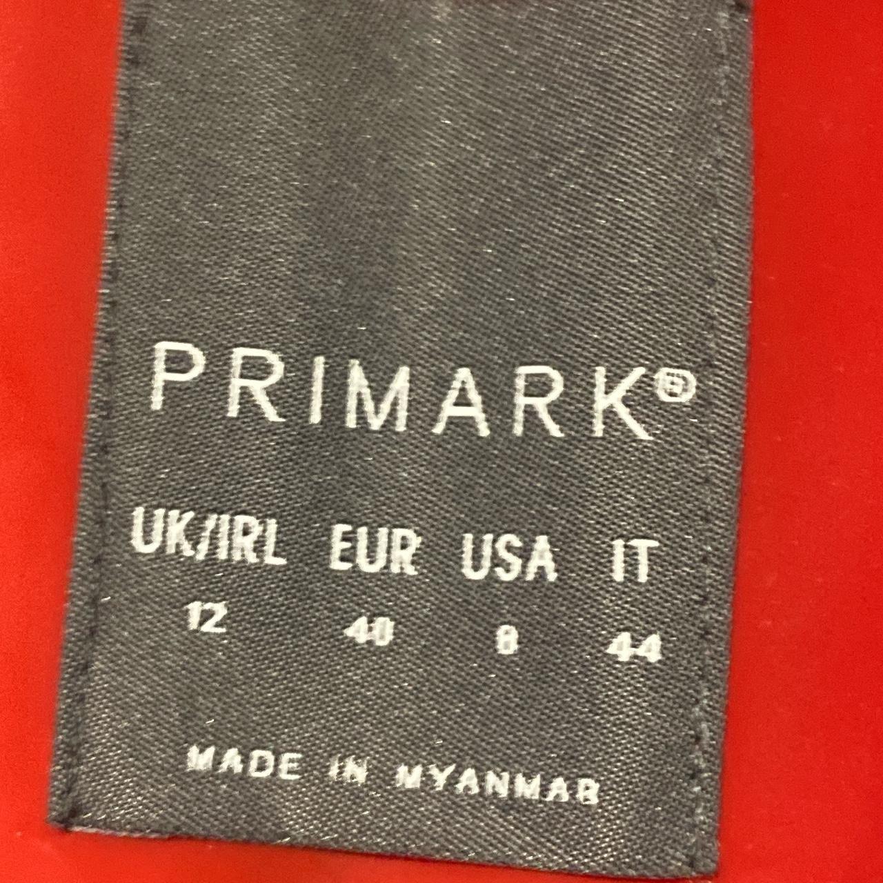 Primark Women's Red and Grey Coat | Depop