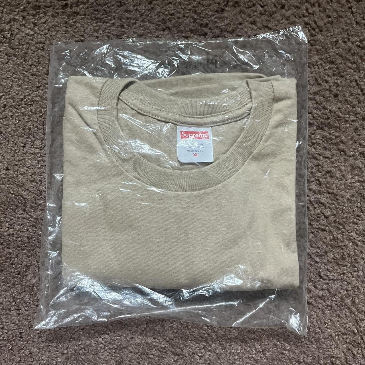 Supreme Men's Tan T-shirt | Depop