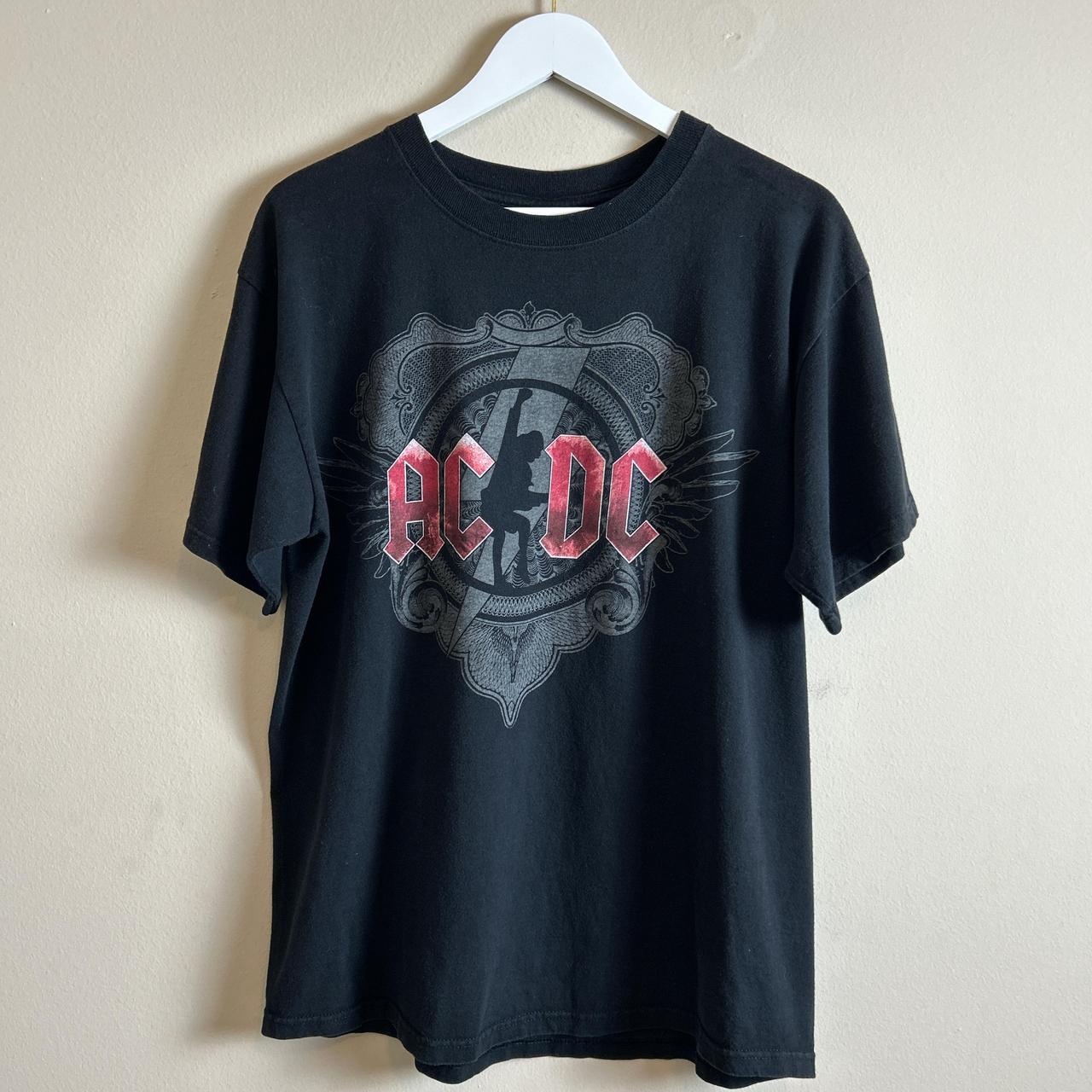 AC/DC Black Ice Tour T-Shirt 2008 Size L Rock Band... | Depop