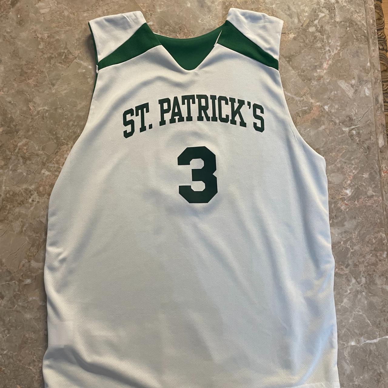 reversible st patricks basketball jersey, adult... | Depop