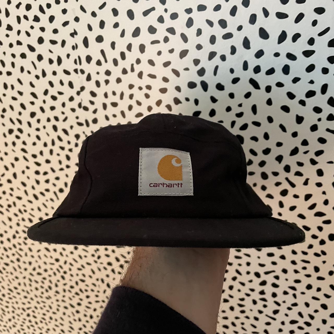 Carhartt WIP black hat. Wore once. Stiff cap - very... - Depop