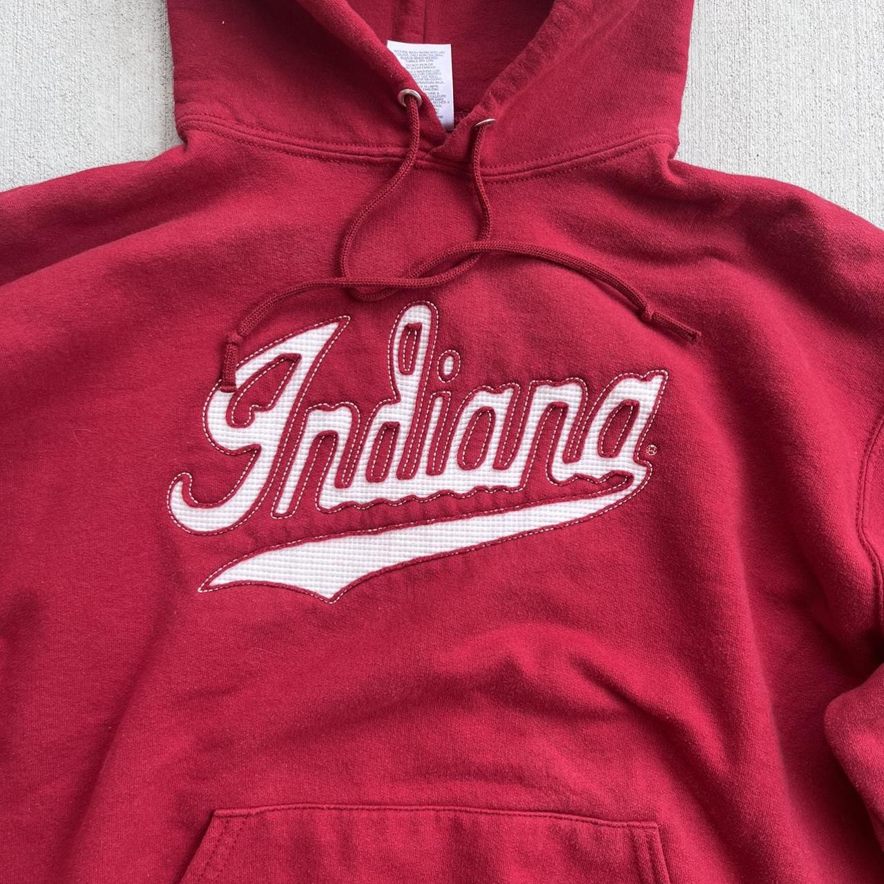 Vintage Indiana University Script Hoodie Size ... - Depop