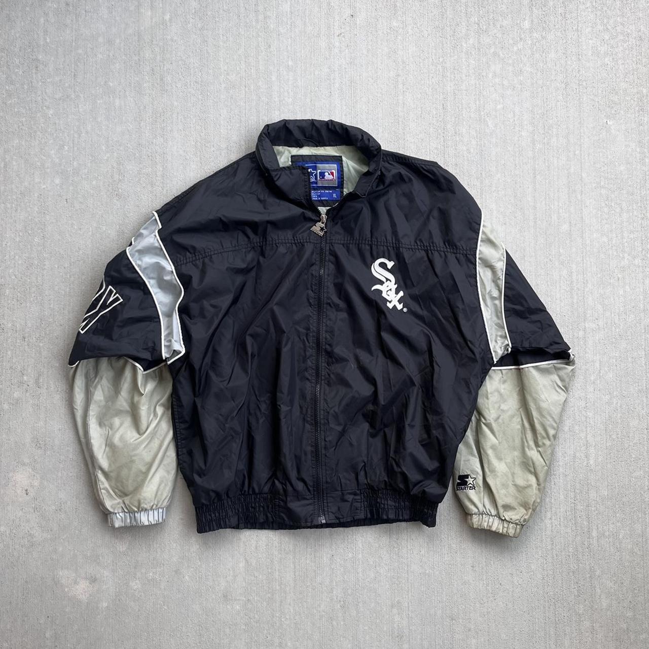 Vintage Chicago White Sox Starter Windbreaker Jacket... - Depop