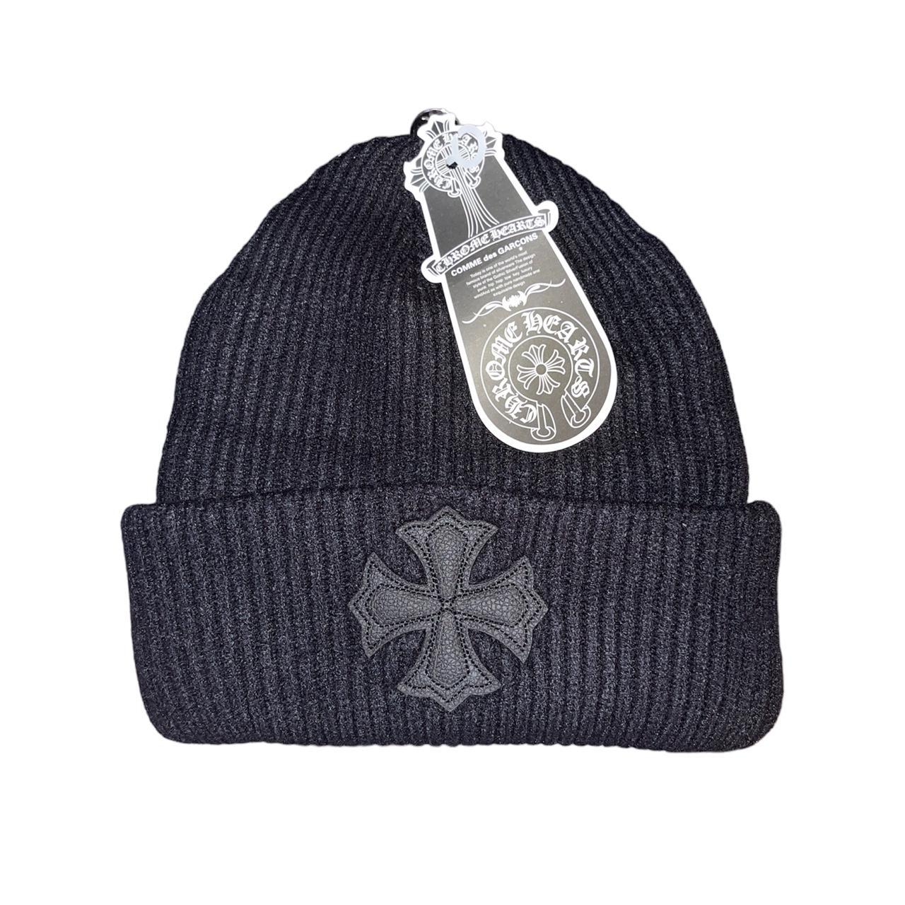 Chrome Hearts Leather Cross Beanie New with... - Depop