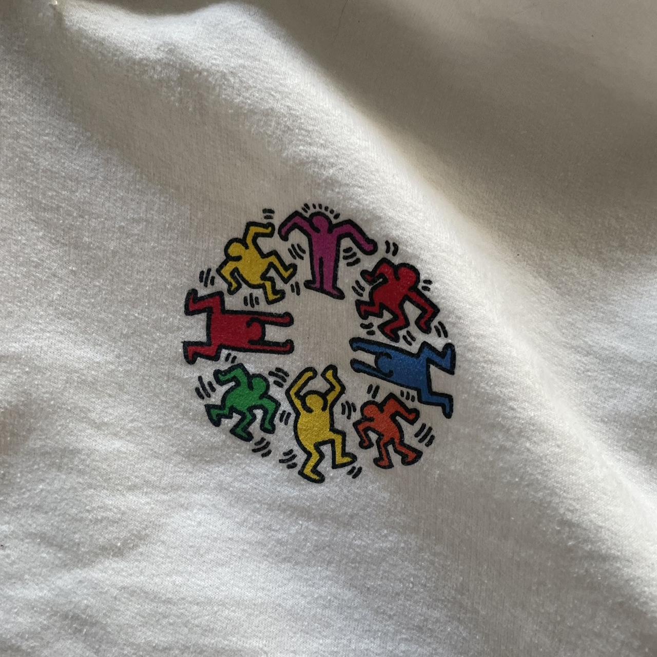 Keith Haring Logo Hoodie -Size: M/L -Price:... - Depop