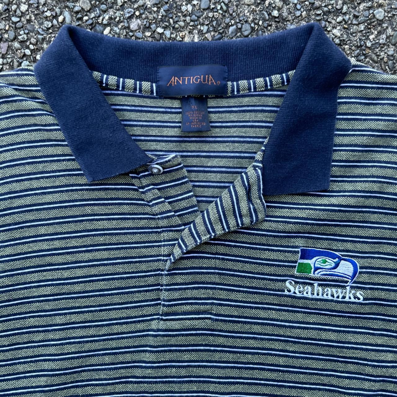 Vtg Mid 90’s Seattle Seahawks polo shirt Sz XL... - Depop