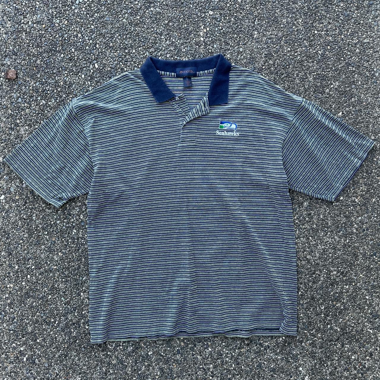 Vtg Mid 90’s Seattle Seahawks polo shirt Sz XL... - Depop