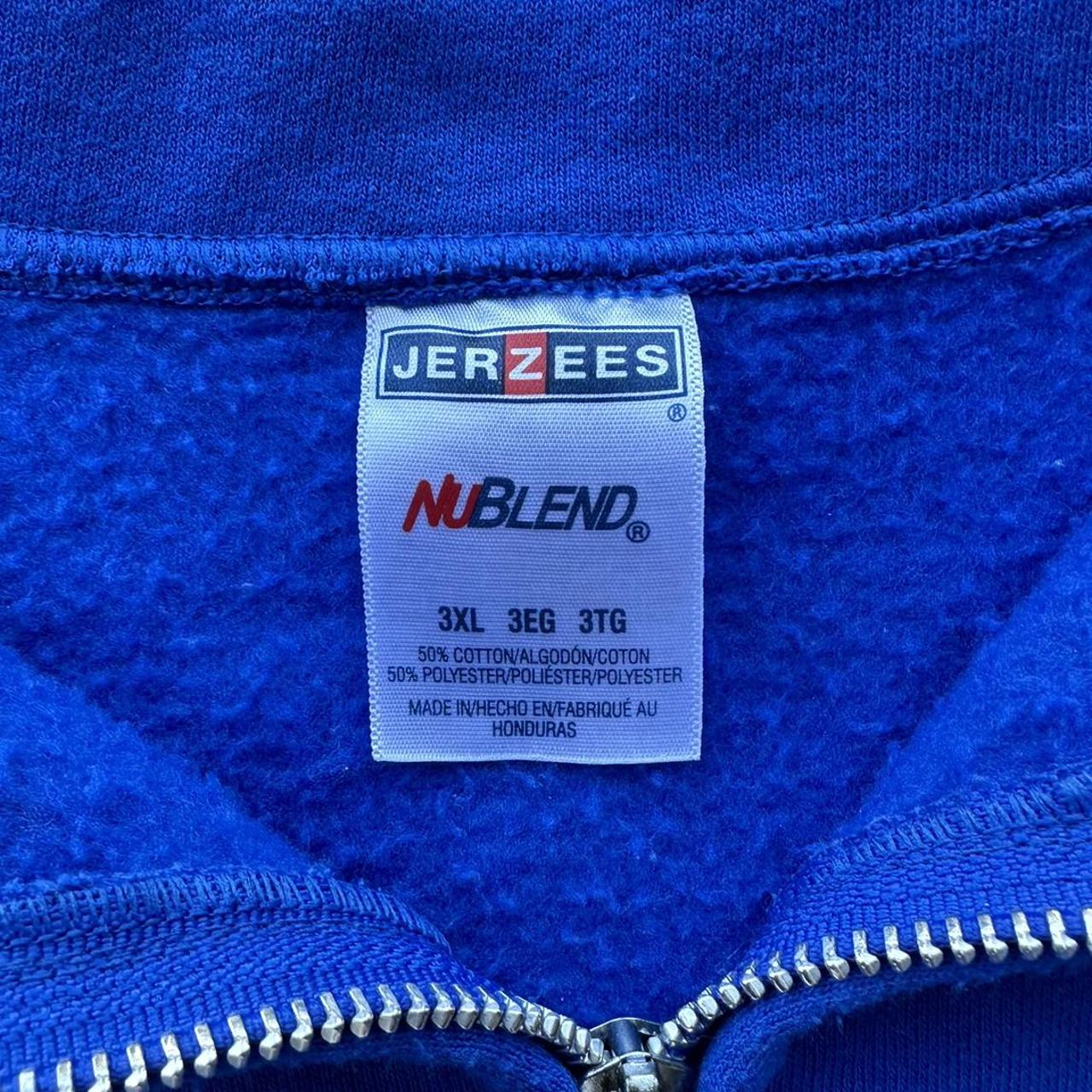 Y2K Jerzees quarter zip sweatshirt Sz... - Depop