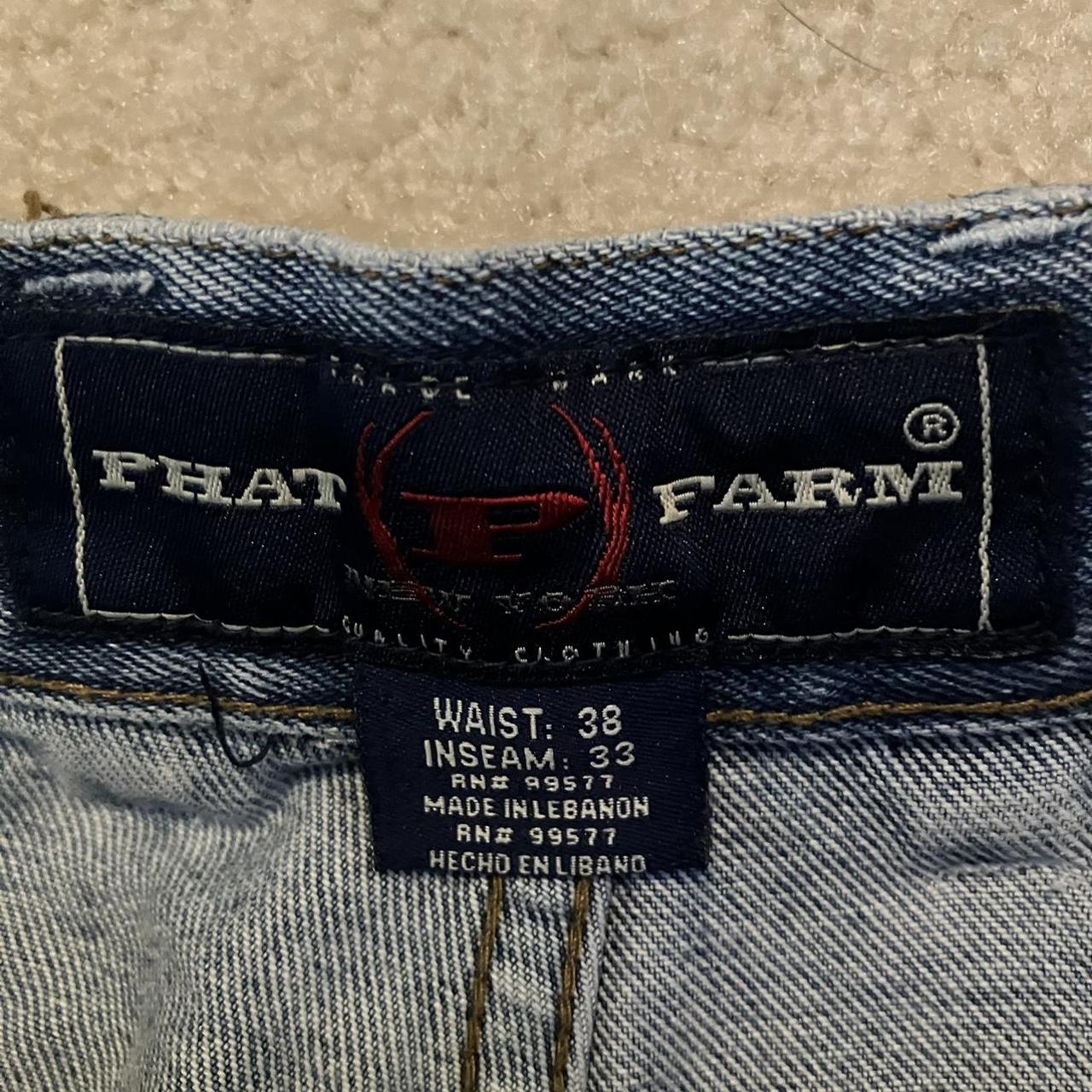Baggy asf vintage phat farm jeans They got a nice... - Depop