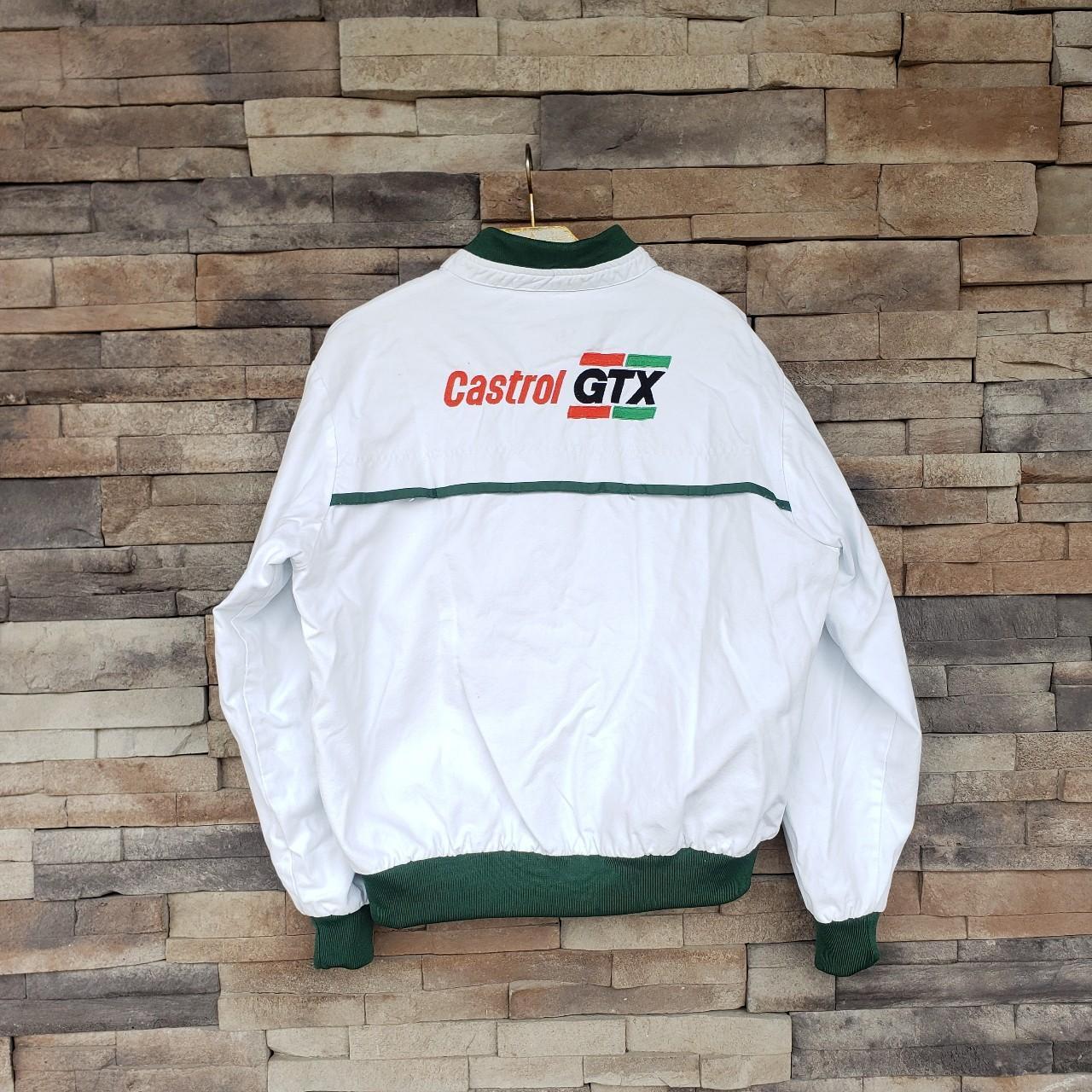 vintage 90s Castrol GTX race jacket Large XL MVP... - Depop