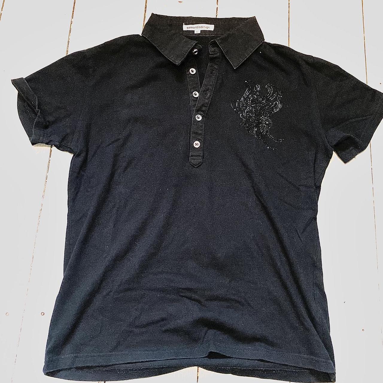 Affliciton style Semantic design polo size L but... - Depop
