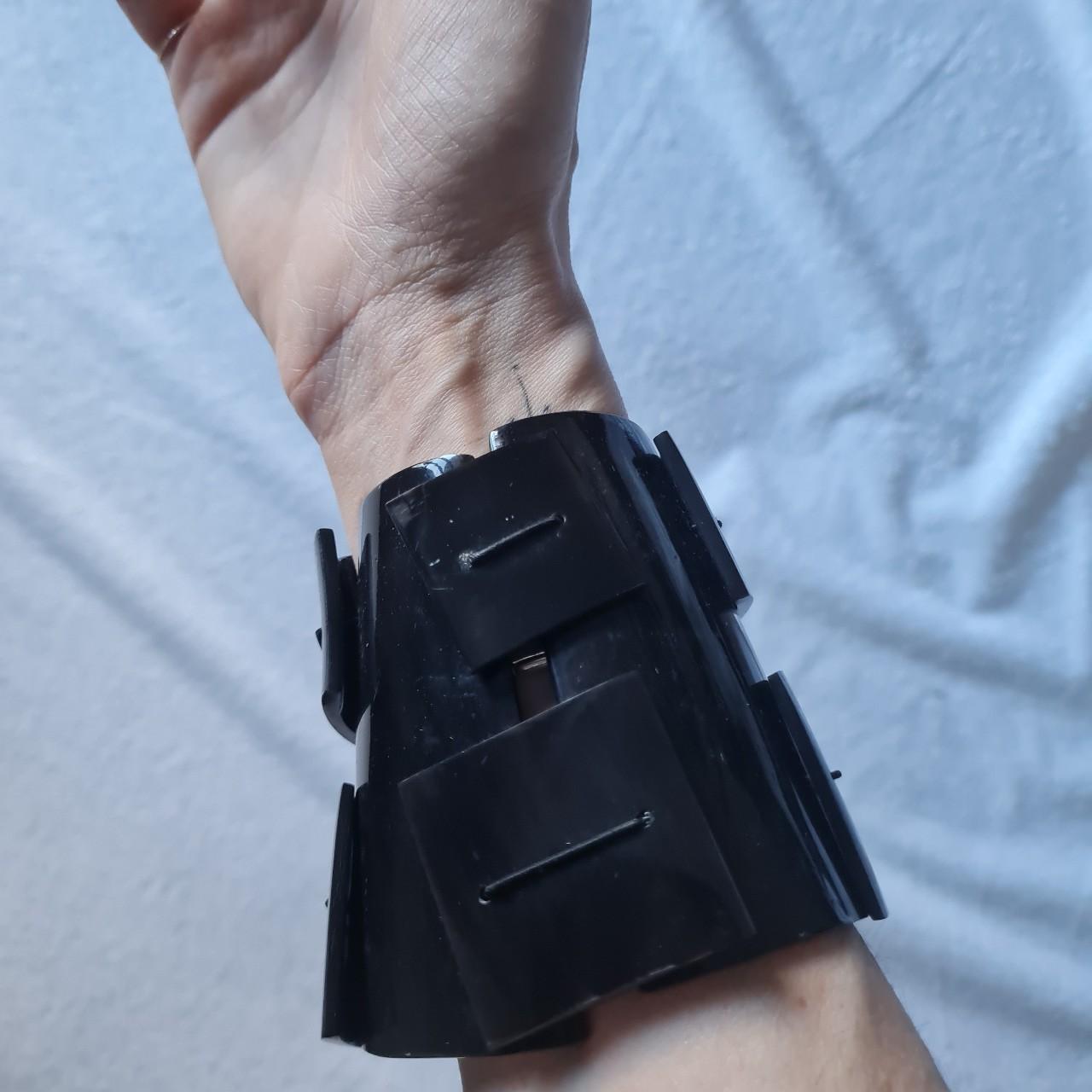 Alistair Trung black cuff. Elastic stretch binding... - Depop