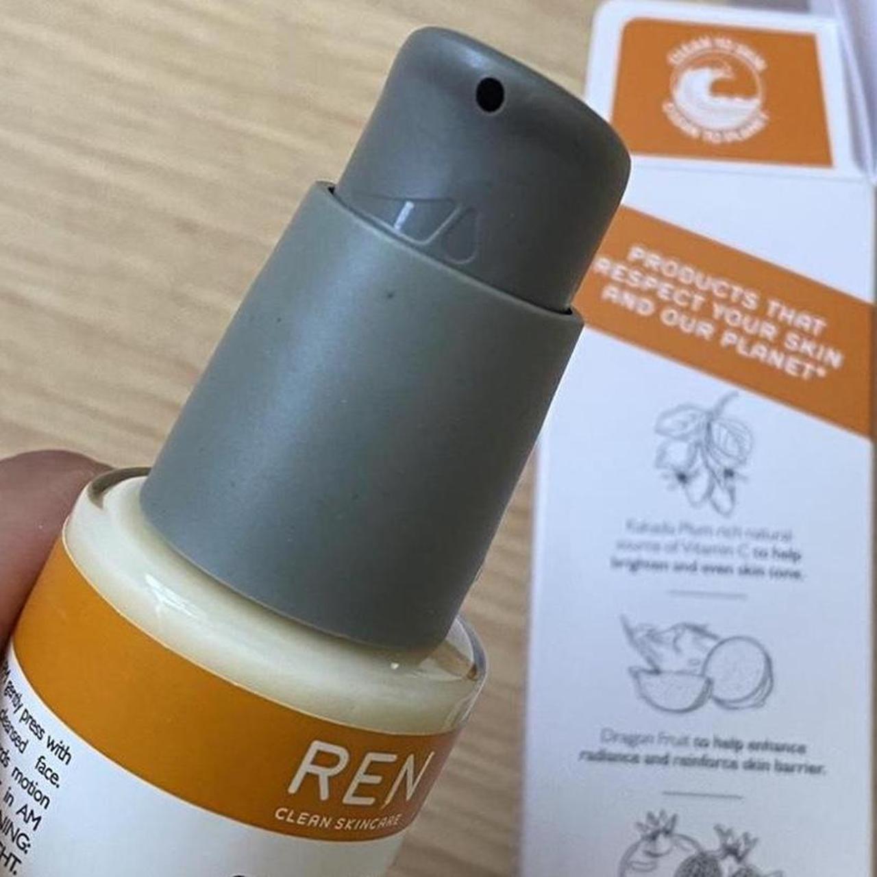 REN glow and protect vitamin c serum, new and... - Depop