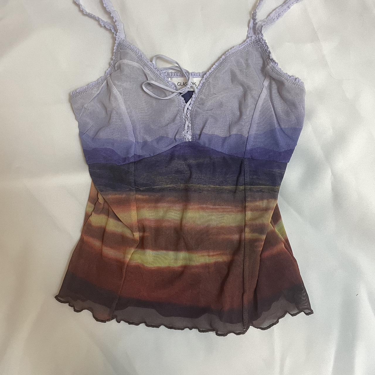 Glassons Cropped sunset tank top Tags have been... - Depop