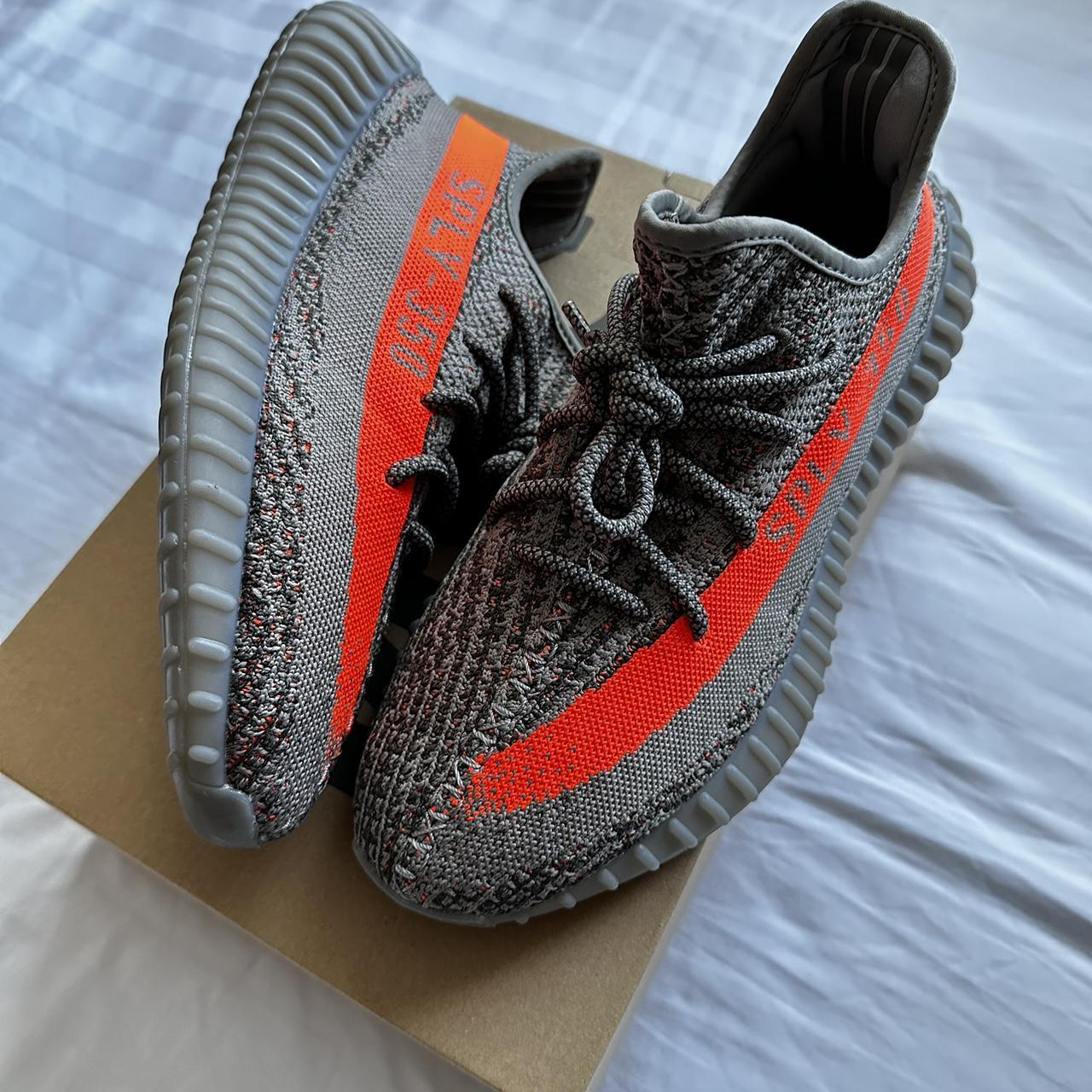 Yeezy 350 v2 Beluga Reflective Size 10 Worn once,... - Depop