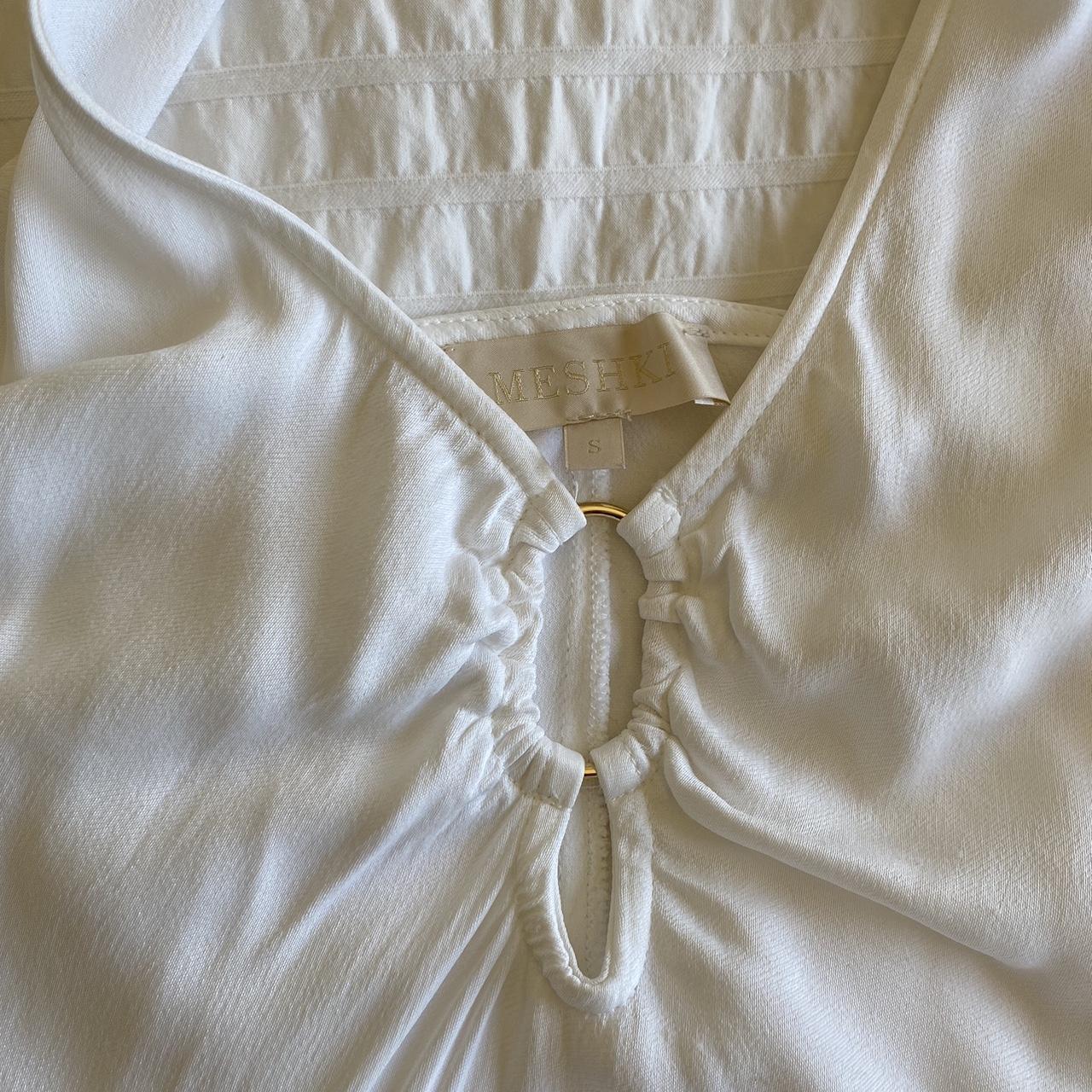 Meshki Women's White Dress | Depop